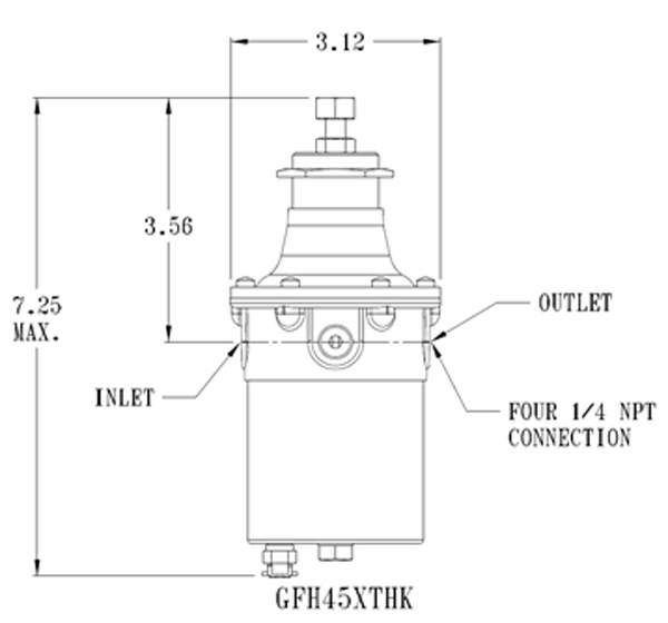 GFH45 Airpak® Filter-Low Pressure Regulators | Conoflow