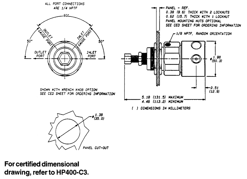 HP400 Self-Contained Regulator | Conoflow